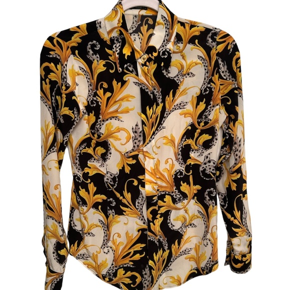 Versace | Tops | Versace Print Silk Shirt From Riverdale Wardrobe ...